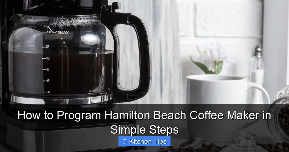 How to Program Hamilton Beach Coffee Maker in Simple Steps | Luna's ...