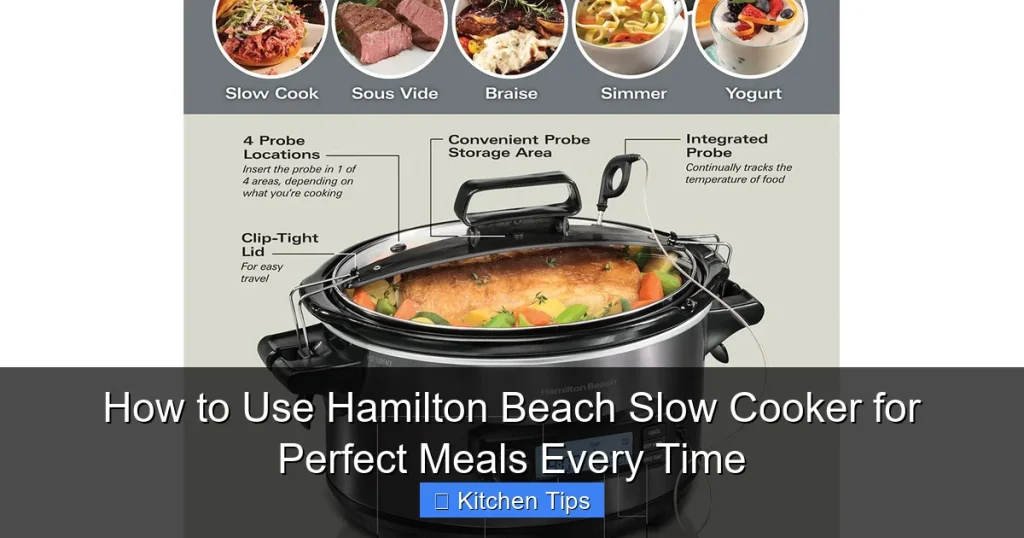 How to Use Hamilton Beach Slow Cooker for Perfect Meals Every Time ...