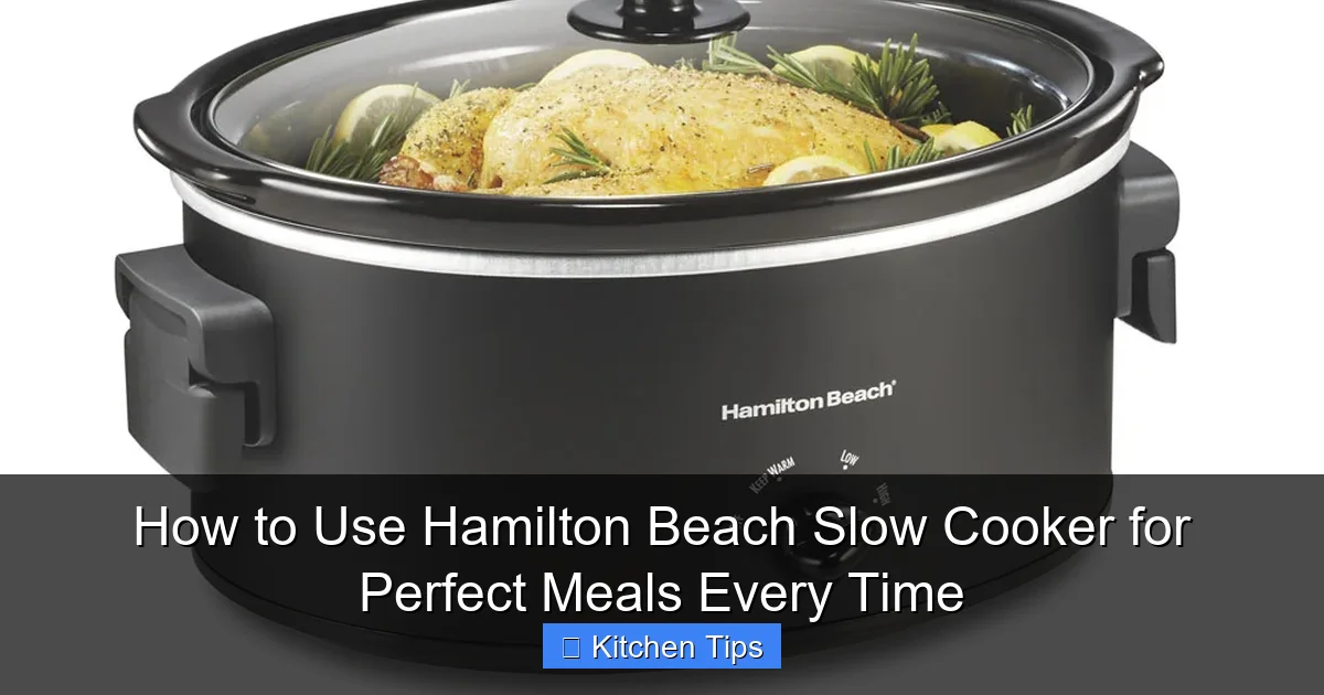 How to Use Hamilton Beach Slow Cooker for Perfect Meals Every Time ...