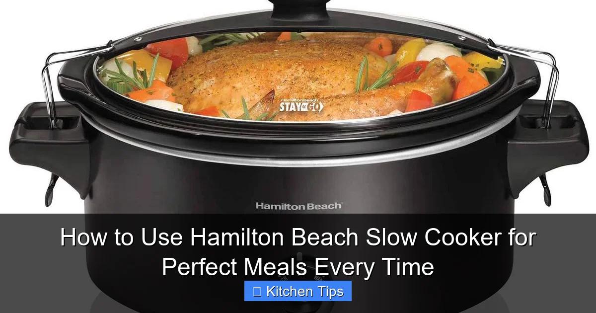 How to Use Hamilton Beach Slow Cooker for Perfect Meals Every Time ...