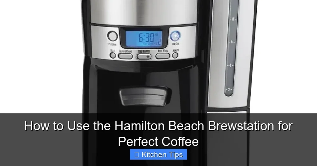 How to Use the Hamilton Beach Brewstation for Perfect Coffee | Luna's ...