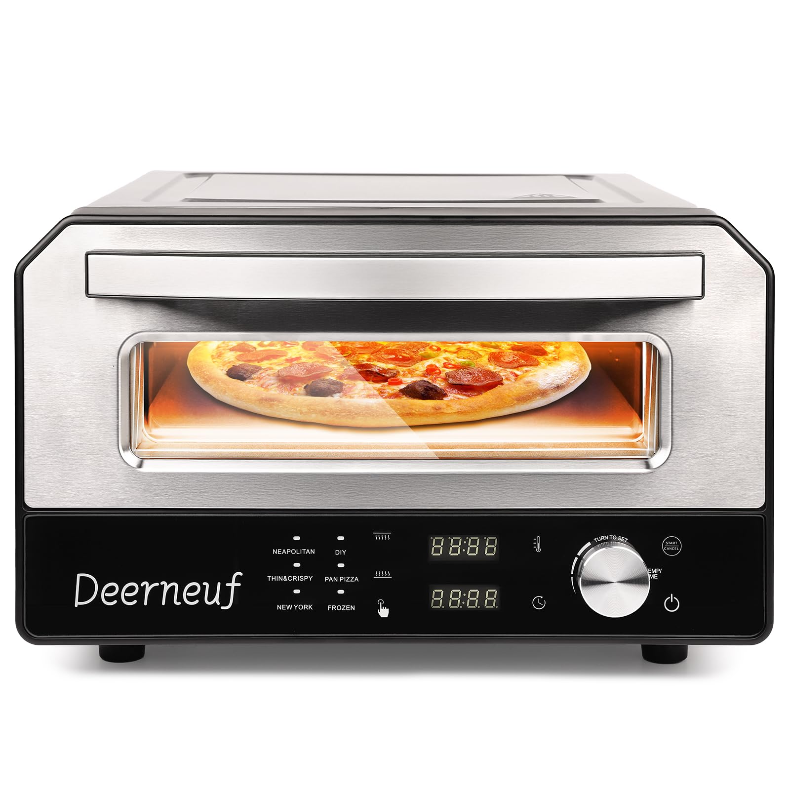 Electric Pizza Oven Indoor Review: Fast 800°F Countertop Pizza Maker ...