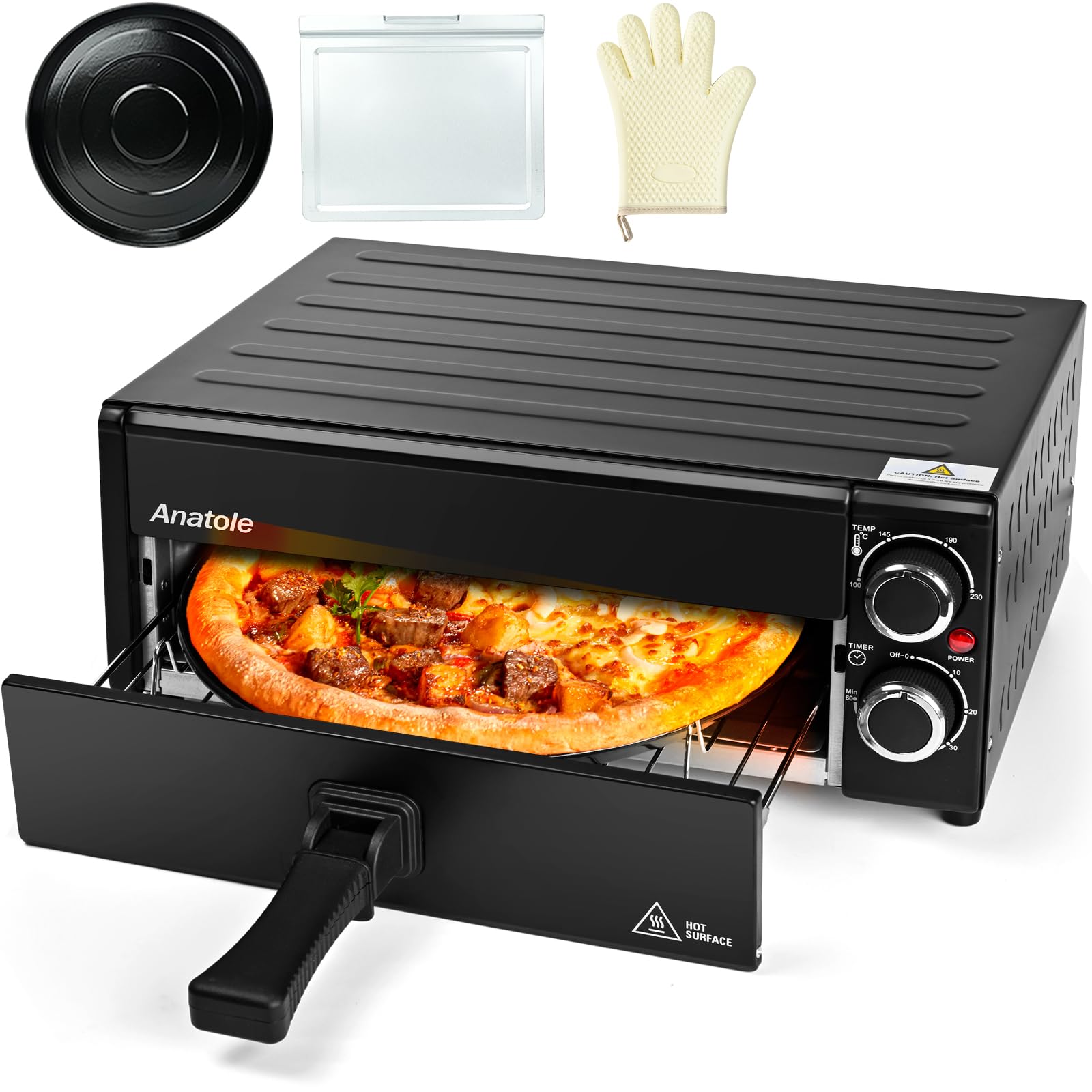 Anatole Electric Pizza Oven 12" Review: Best Indoor Countertop Pizza ...