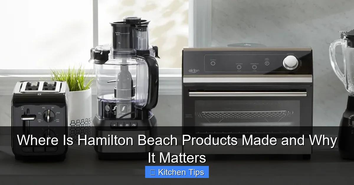 Where Is Hamilton Beach Products Made and Why It Matters | Luna's ...
