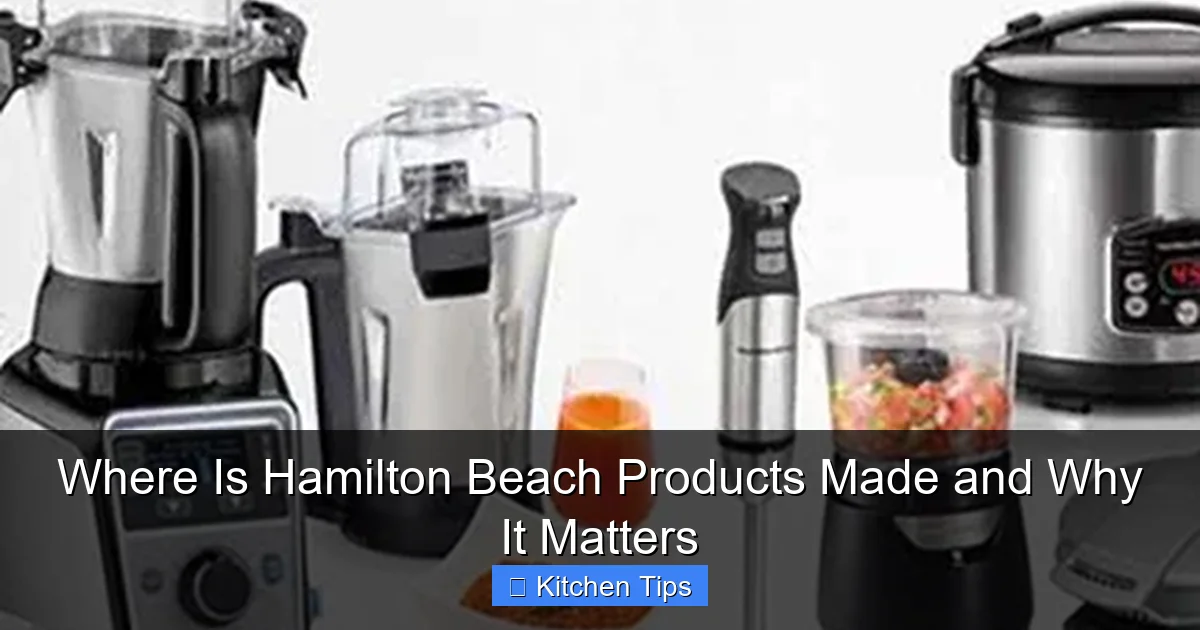 Where Is Hamilton Beach Products Made and Why It Matters | Luna's ...
