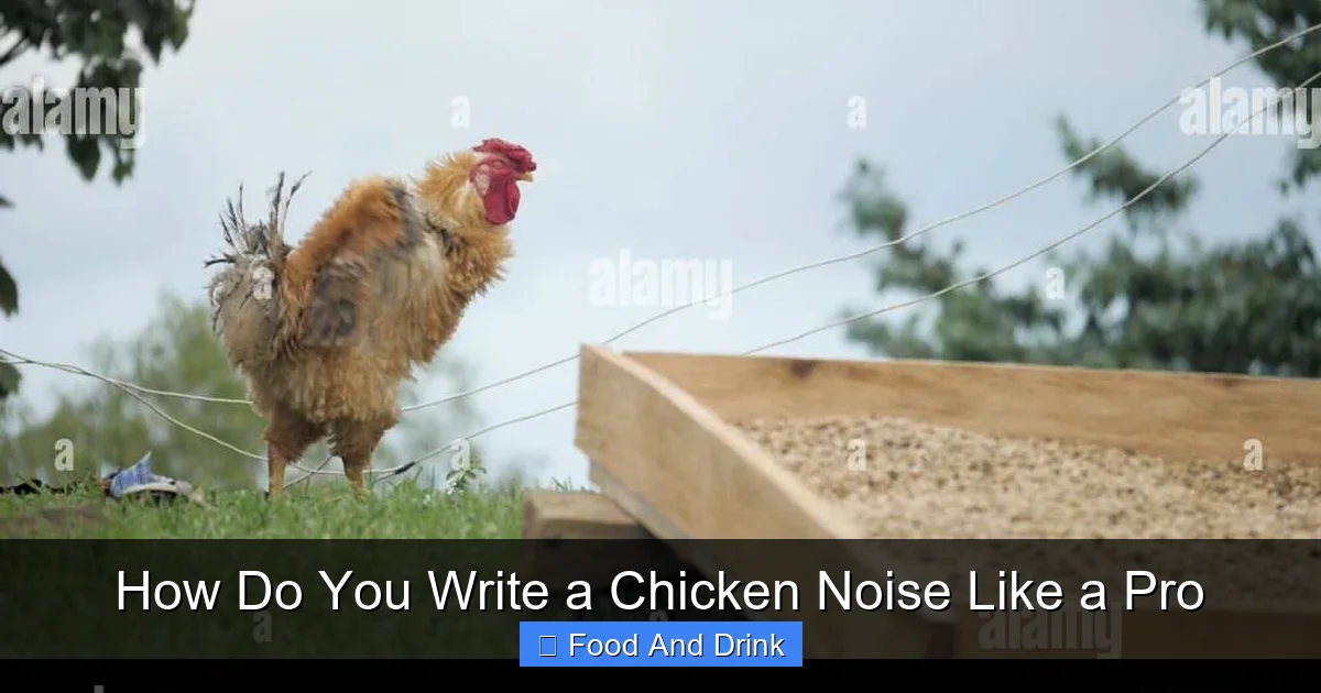 How Do You Write a Chicken Noise Like a Pro | Luna's Kitchen Tips